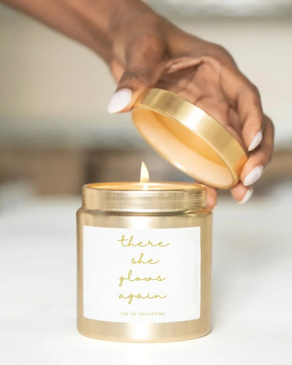 There She Glows, Empowering Scented Candle – NiLu Gift Shop